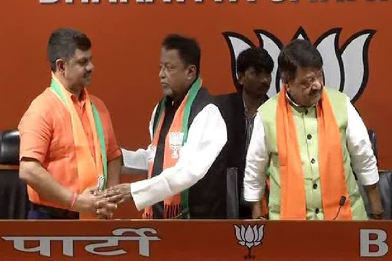WB Congress and TMC leaders join BJP