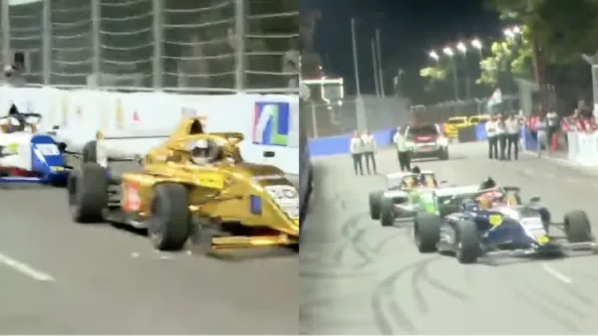 சென்னை பார்முலா 4 கார் பந்தயம்: இரண்டு கார்கள் மோதல்! என்ன நடந்தது ...