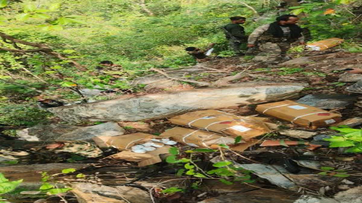 Over 2.5 Tonnes of Explosives Looted By Maoists Recovered In Odisha-Jharkhand Joint Operation