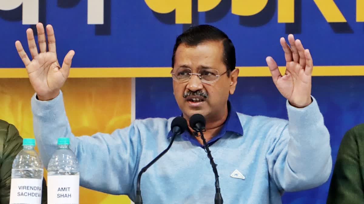 On Poll Eve, Kejriwal Meets EC, Alleges Threat To Voters; BJP Hits Back