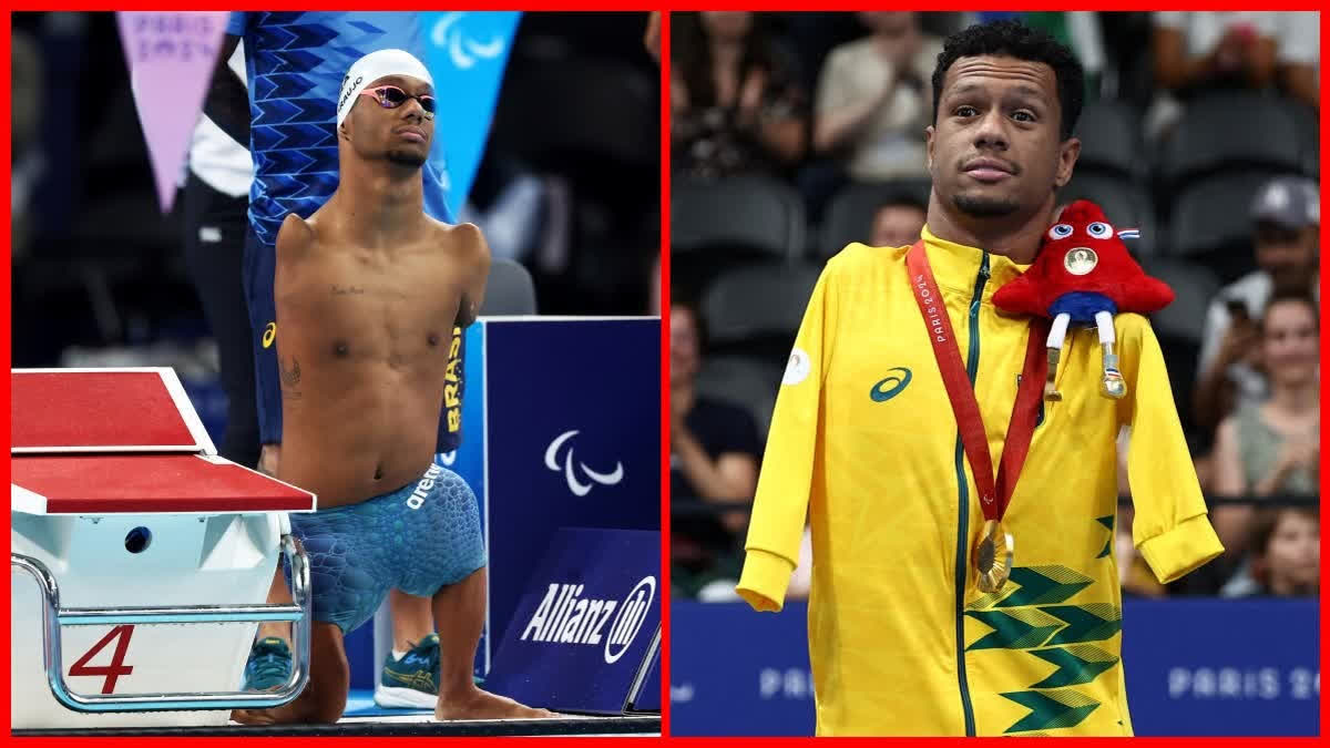 Paralympics 2024: Armless ‘Rocketman’ Swimmer Gabrielzinho Wins Third ...