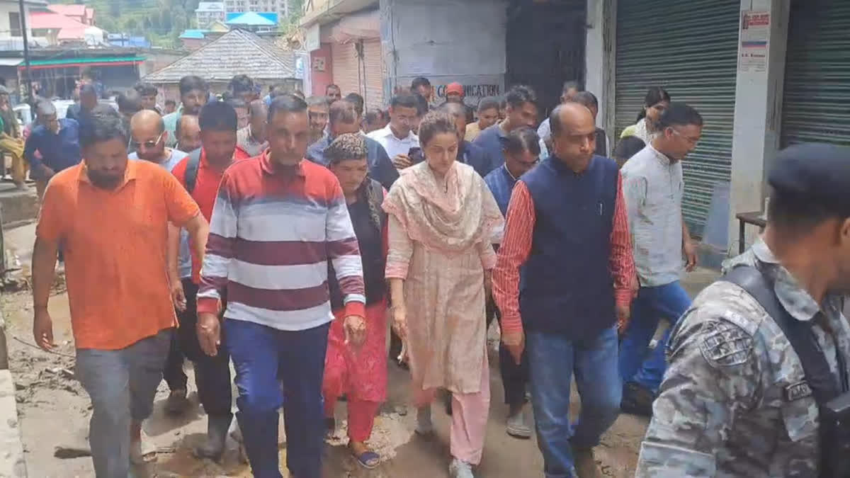 Mandi MP And Actress Kangana Ranaut Visits Worst-Affected Seraj In ...