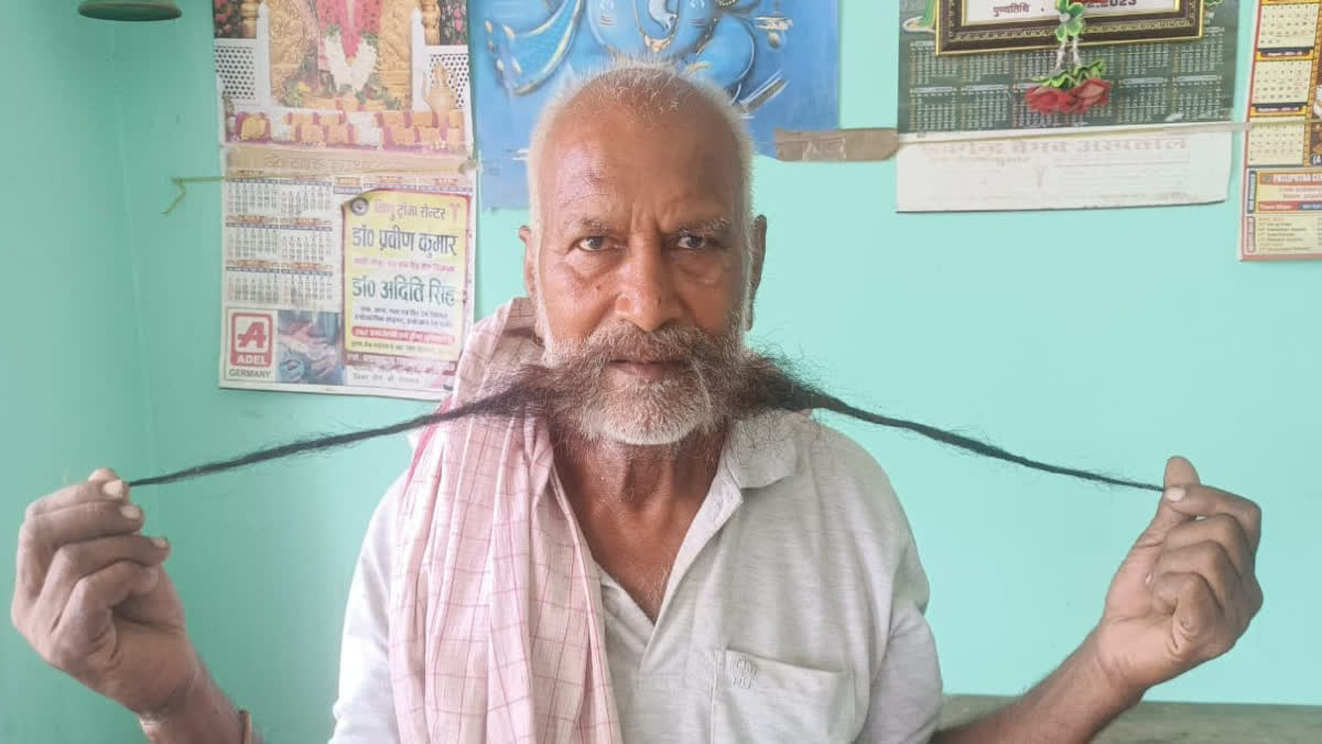 Meet Naresh Hazari From Bihar With A 14-Inch Moustache