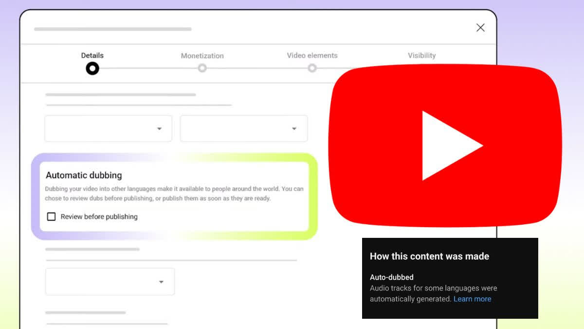 YouTube Will Now Auto-Dub Your Videos Into English, Hindi, And More ...