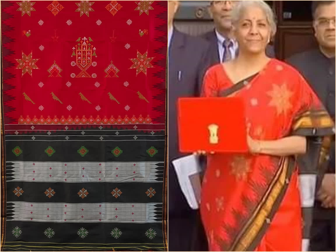 பட்ஜெட் நாளில் பாரம்பரியம் மிக்க இல்கல் கைத்தறி புடவையை அணிந்த ...