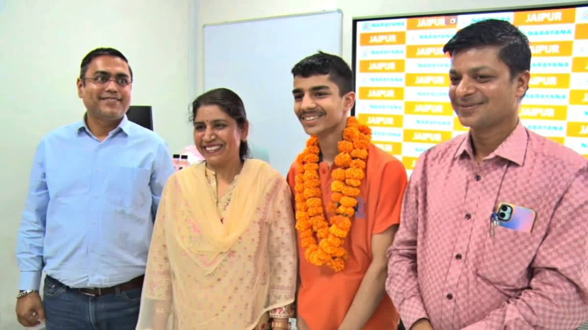 ETV Bharat Exclusive: Jaipur's Ayush Singhal Achieves 100 Percentile In JEE Main 2025; Balances ...