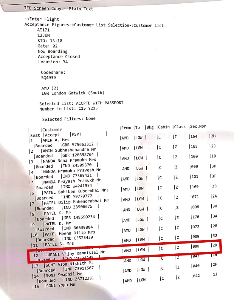 Air India Plane Crash: Former Gujarat CM Vijay Rupani Killed