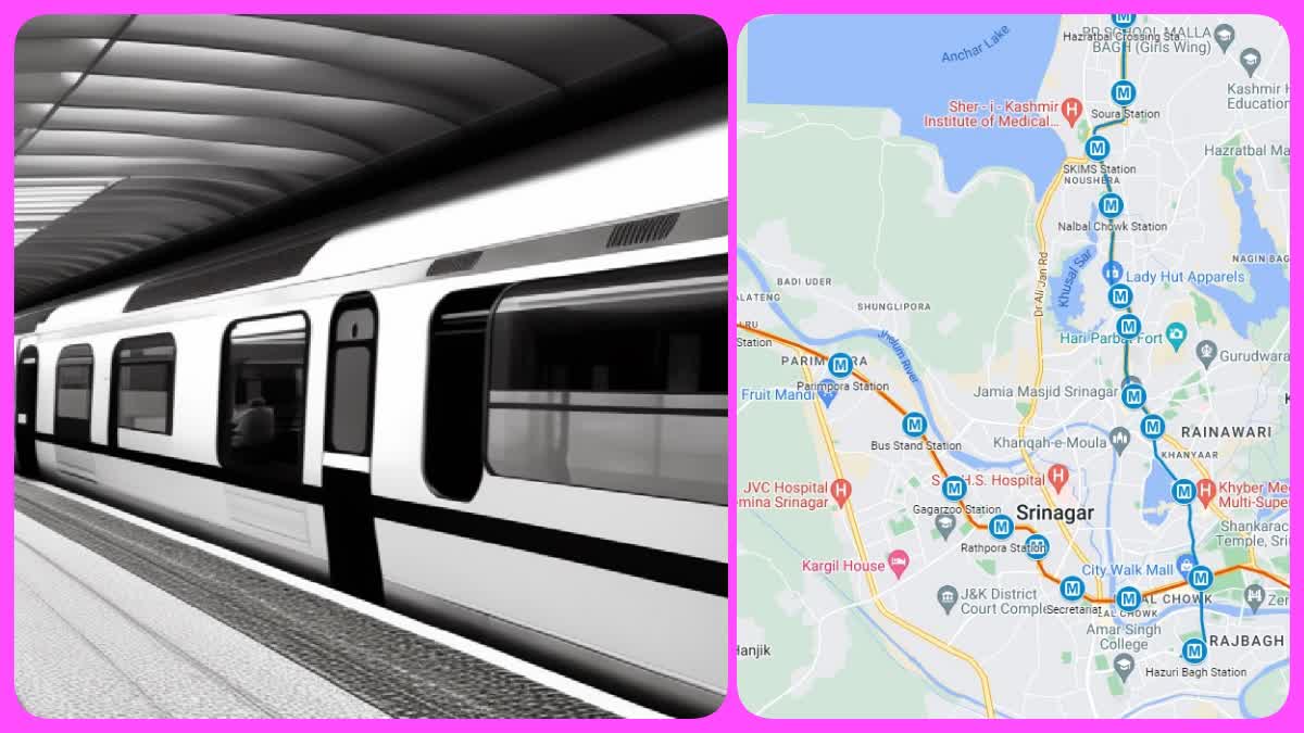 Srinagar Jammu Metro Rail Lines بالائے زمین سرینگر اور جموں میٹرو ریل ...