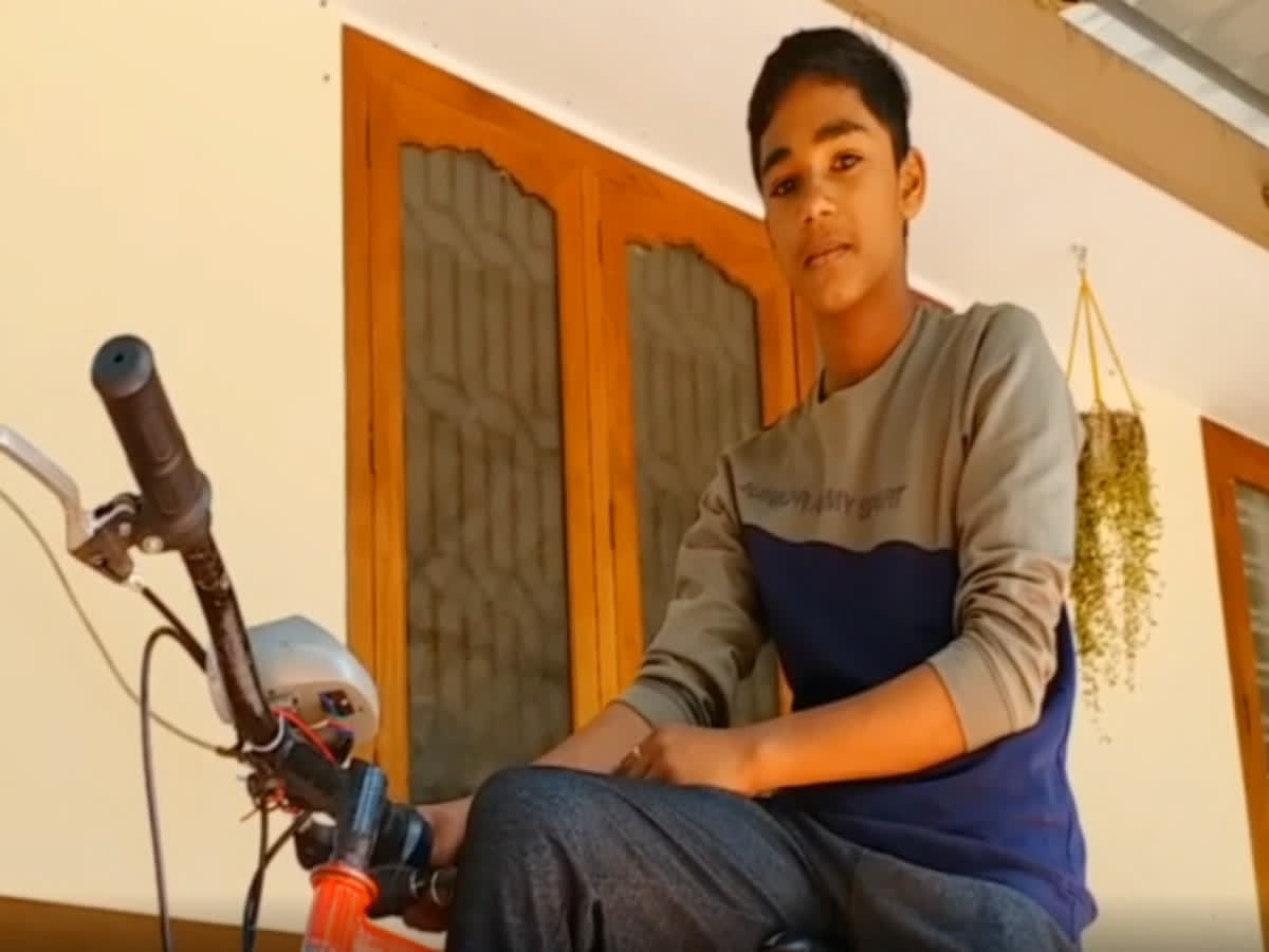 15-year-old Kerala boy suffering from ADHD creates electric bicycle, 15 ...
