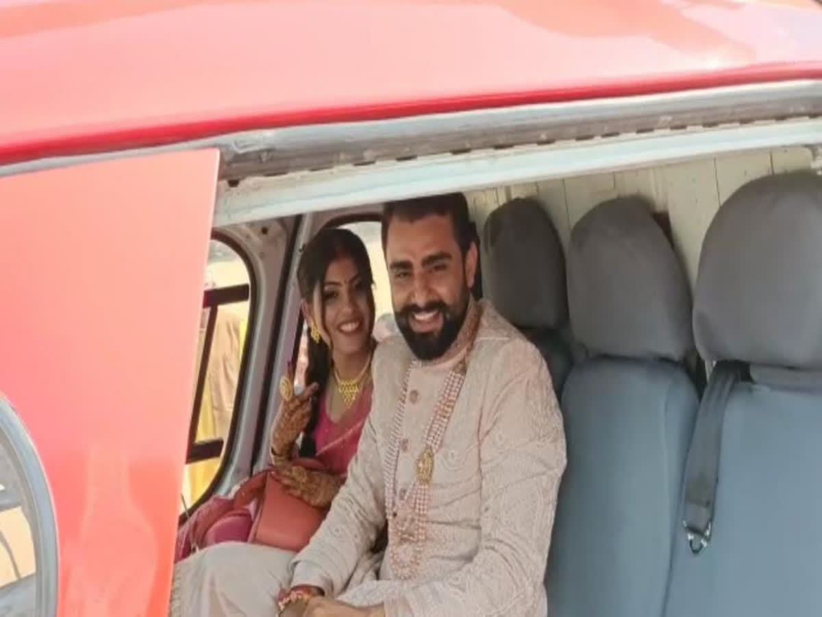 UP: Pilot husband makes 'vidai' memorable for wife, makes wedding exit using helicopter, up ...