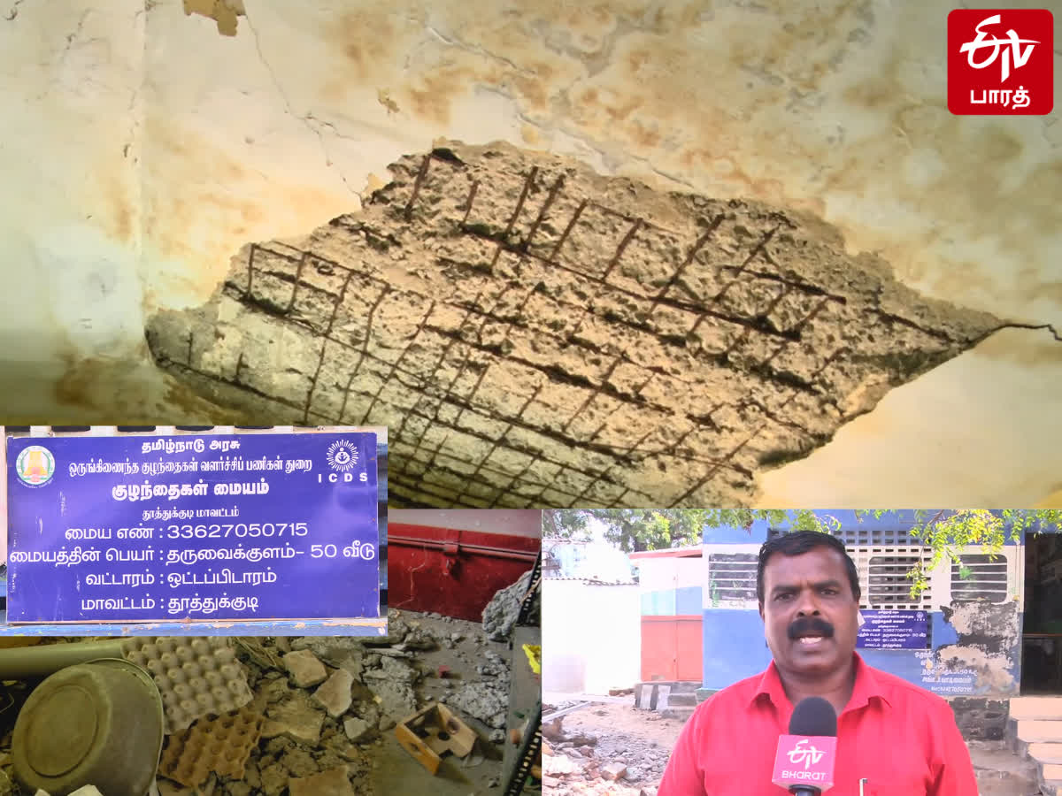 ஆபத்தான அங்கன்வாடி கட்டடம்.. விரைந்து நடவடிக்கை எடுக்க தருவைக்குளம் ...