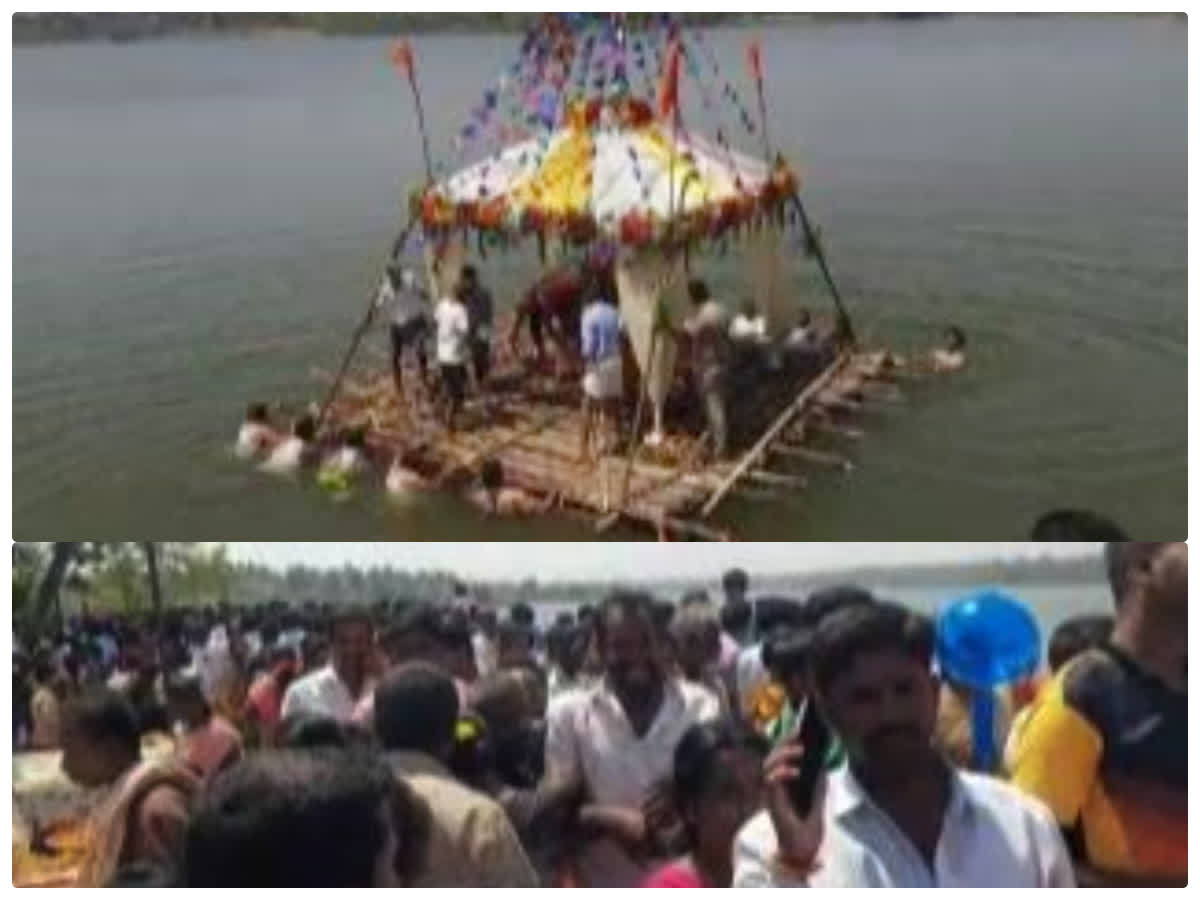 20 ஆண்டுகளுக்குப் பிறகு நிரம்பிய ஏரி - தெப்பம் விட்டு வழிபட்ட மக்கள் ...