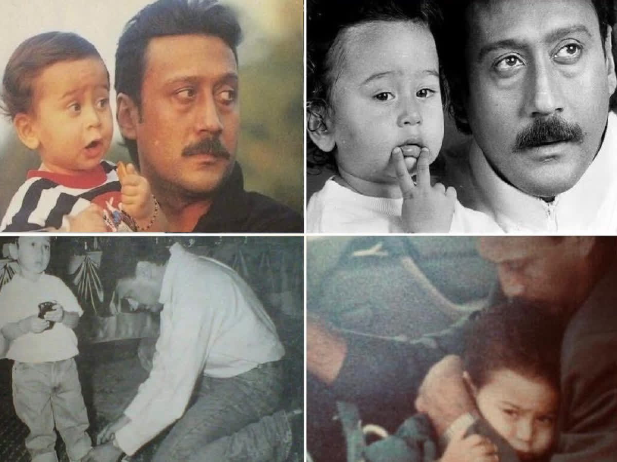 Jackie and Tiger Shroff : 33 के हुए टाइगर की पिता जैकी ने दिखाई बचपन की ...