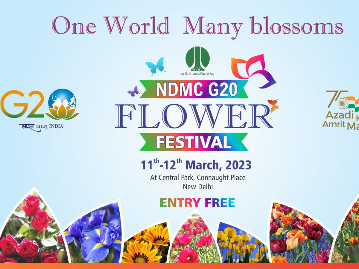 कनॉट प्लेस में होगा G20 फ्लॉवर फेस्टिवल, चीन, जापान, सिंगापुर और ...