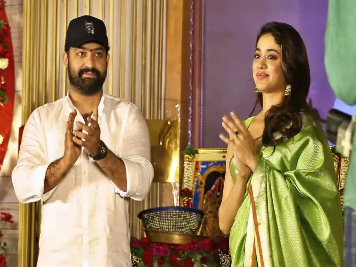 Jr NTR, Janhvi Kapoor launched NTR 30 in grand ceremony; SS Rajamouli ...