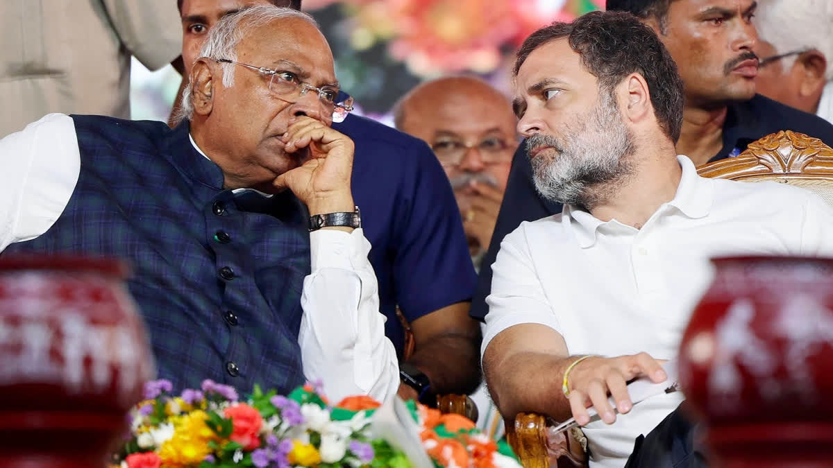 Kharge, Rahul Arrive In Assam On Day-Long Visit