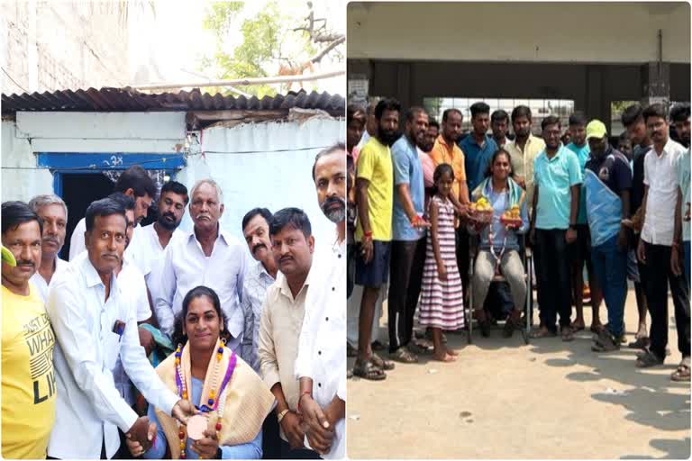 ಏಷ್ಯನ್ ಗೇಮ್ಸ್‌: ಕಂಚು ಗೆದ್ದ ನಂದಿನಿ ಅಗಸರಗೆ ಕಾರಟಗಿಯಲ್ಲಿ ಸನ್ಮಾನ