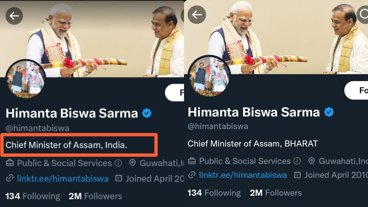 Himanta changes Twitter bio, adds 'Bharat', drops 'India'; says we must ...
