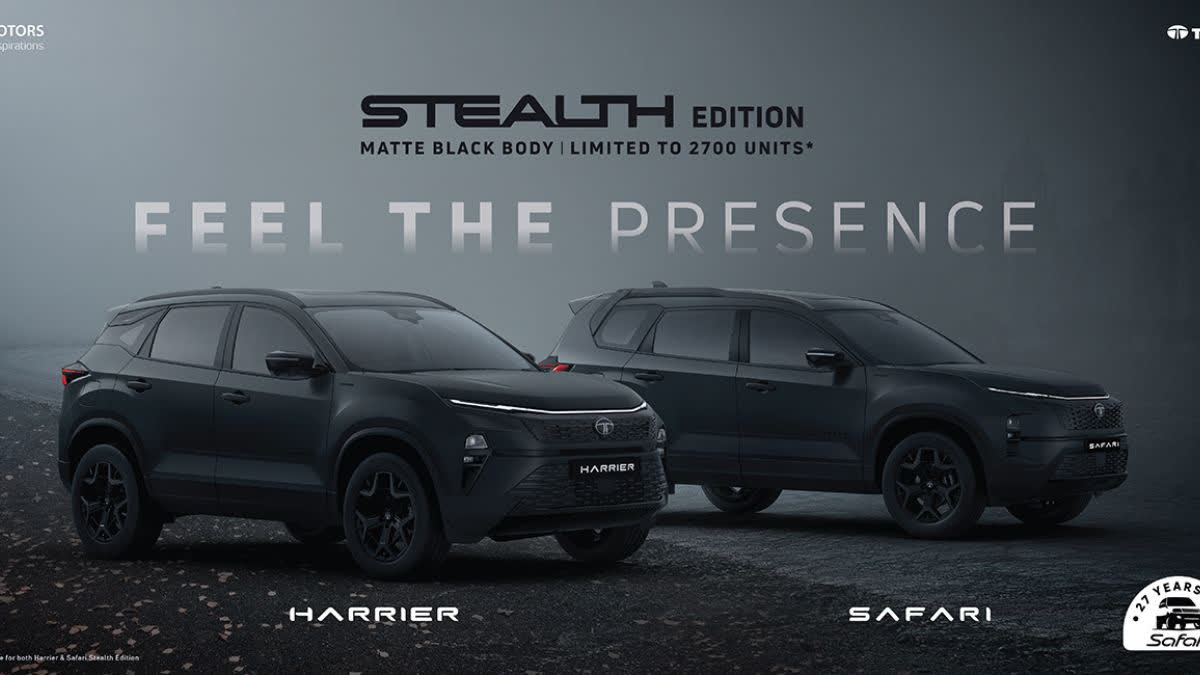 Tata Celebrates 27 Years Of Safari With Matte Black Stealth Edition ...