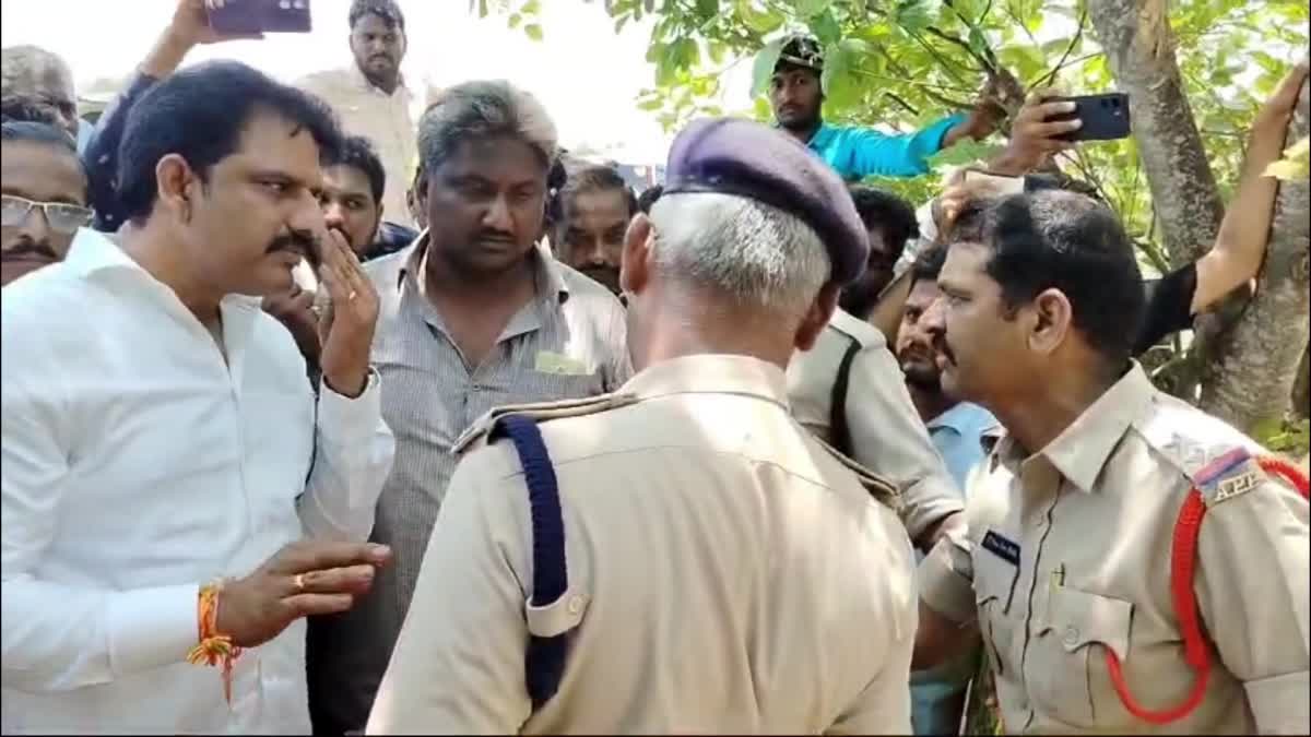 టీడీపీ నేతపై ఎస్సై అత్యుత్సాహం - ఎస్పీకి ఫిర్యాదు - Parchuri MLA Eluri ...