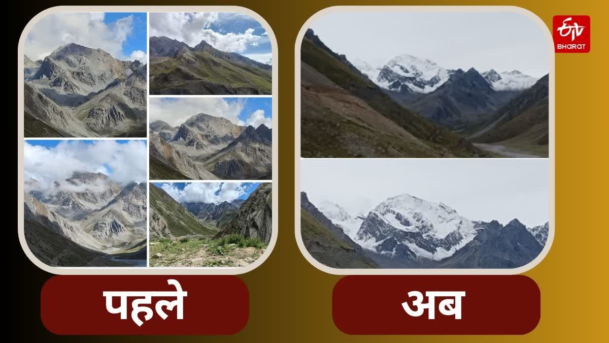 OM Parvat पर फिर से दिखने लगी 'ऊं' की आकृति, बर्फबारी के बाद सामने आई ...