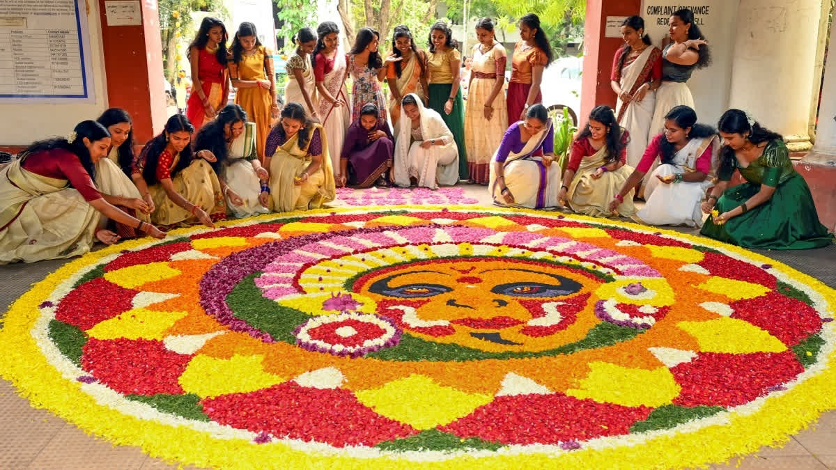 In Pictures: Onam 2025 Celebrations Begin With Traditional 'Pookalam'