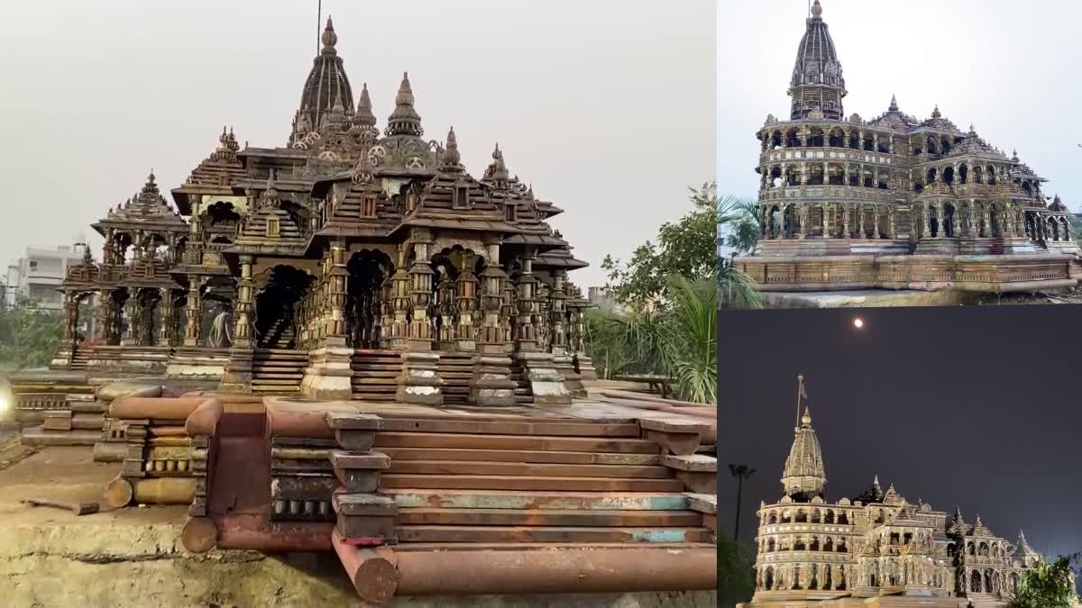లోహపు వ్యర్థాలతో అయోధ్య రామమందిరం నమూనా- విభిన్న మతాల శిల్పకారులతో ...