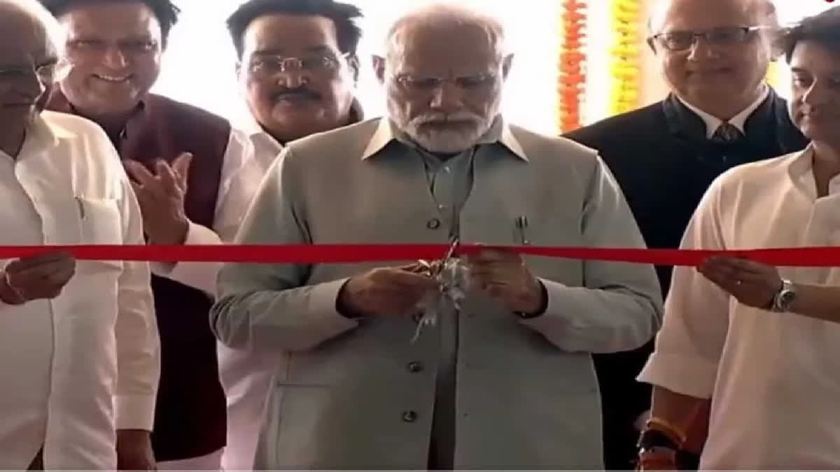Pm Modi Inaugurates International Airport Near Rajkot City In Gujarat
