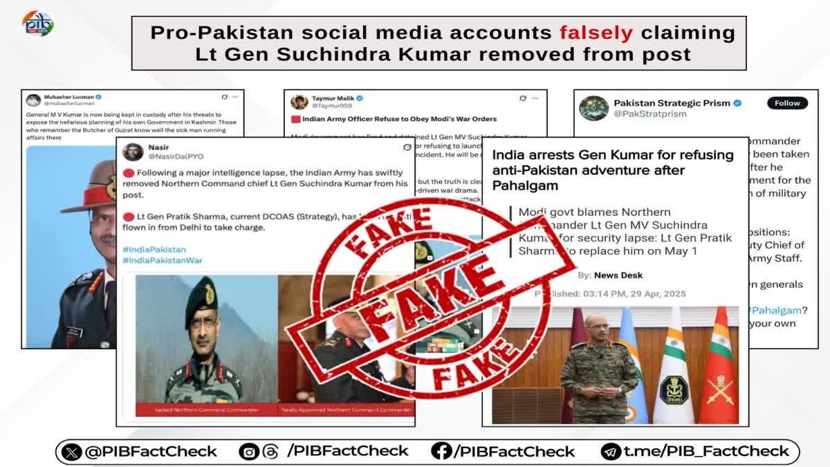 Fact Check: Government Busts Claims Of Army Commander's Removal Over Pahalgam Attack