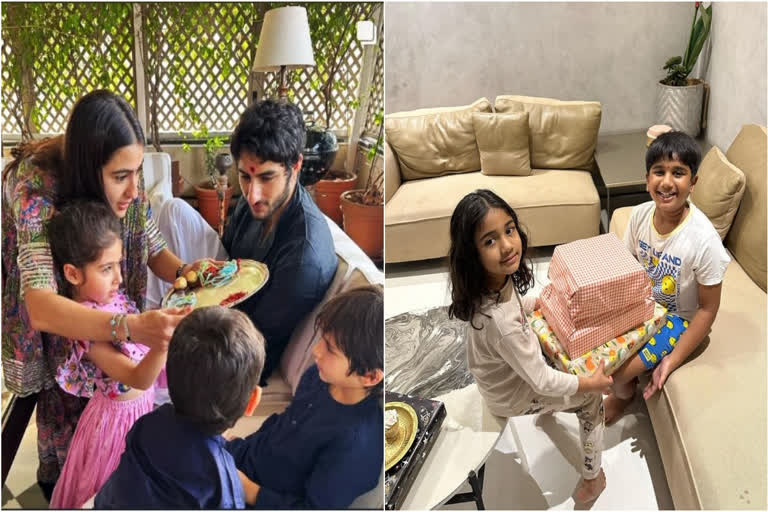 Raksha Bandhan 2023: Sara Ali Khan, Allu Sneha Reddy celebrate Rakhi ...