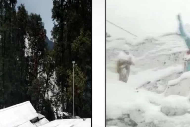 Winter hits Uttarakhand, peaks receive snowfall