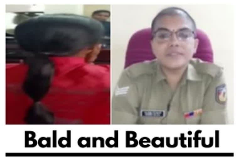 Kerala woman cop inspires young girls; sheds hair for cancer patients