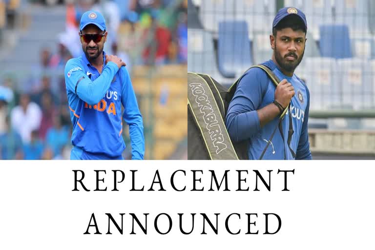 NZ vs IND: Samson, Shaw to replace injured Dhawan