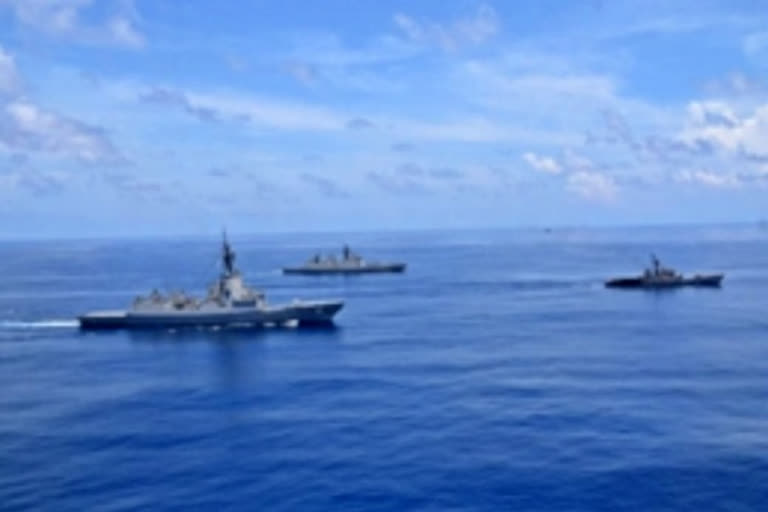 PASSEX underway between Royal Australian Navy and Indian Navy in Eastern Indian Ocean Region