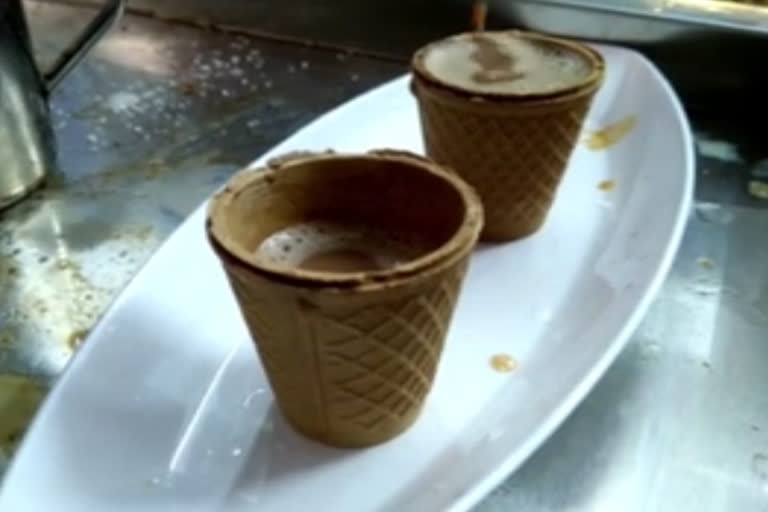 Eat the ‘teacup’ for a quick snack after drinking the tea